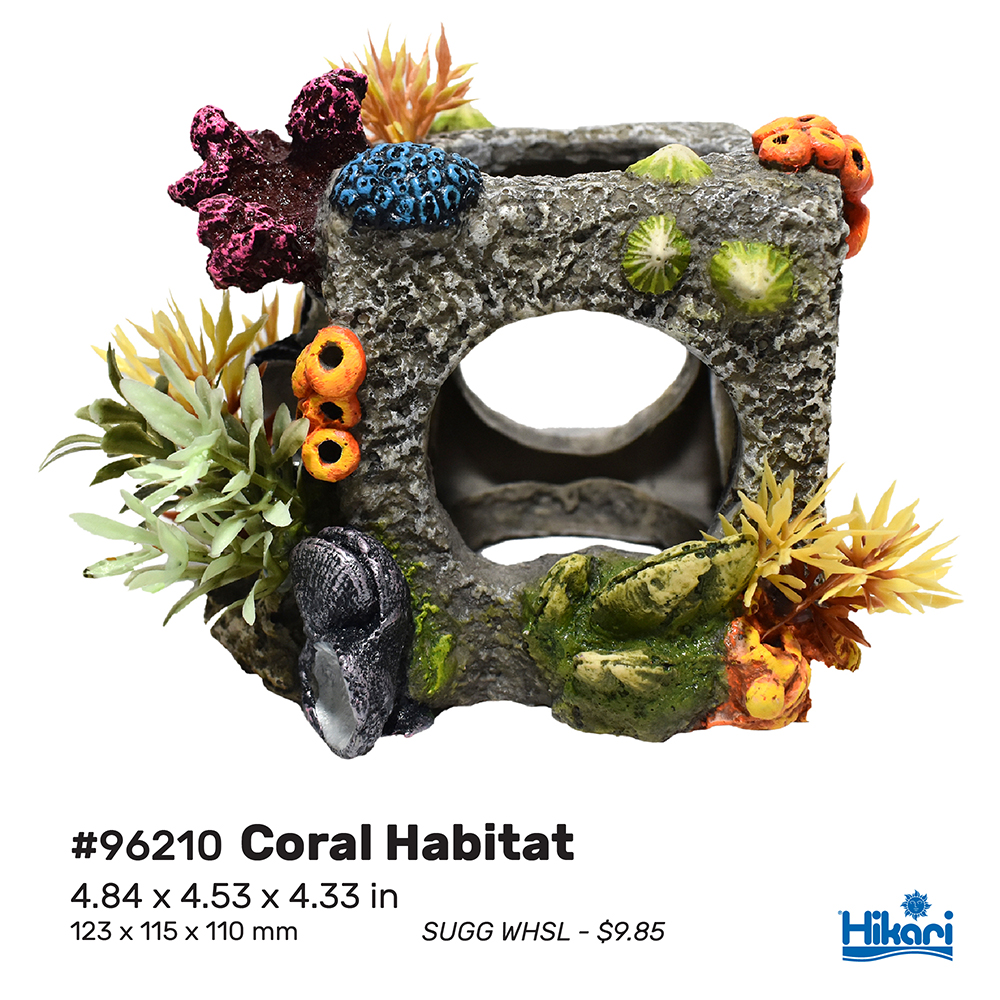 Coral Habitat 4.3" Resin Decor - Fresh & Salty Aquarium Vibes!