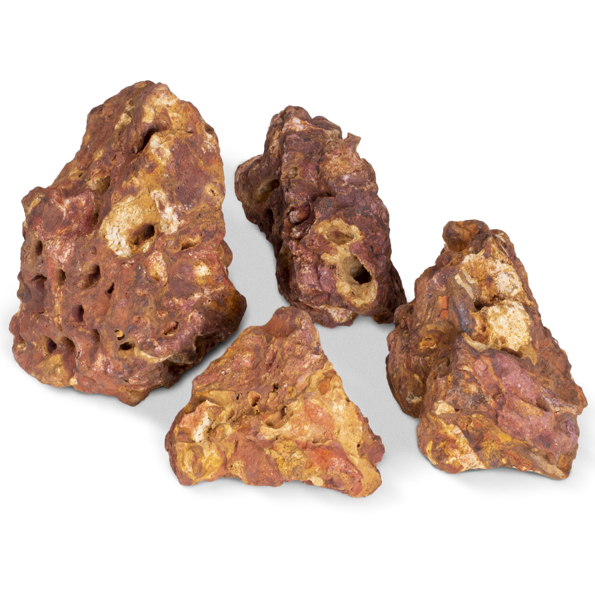 Add a splash of color to your tank with Exotica Fire Stones! This 25 lb ...