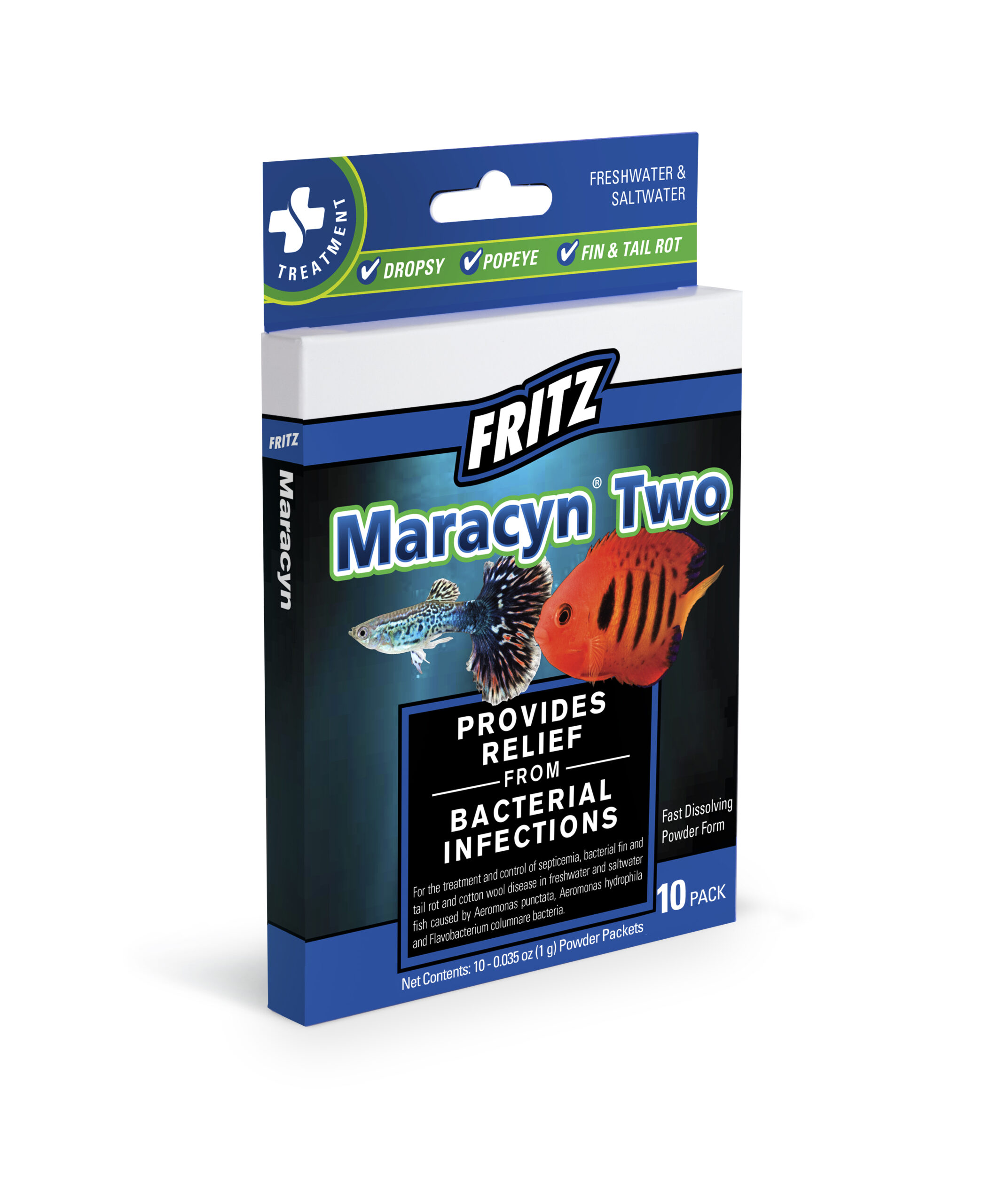 Fritz Maracyn 2 - 10 Count | Fresh & Salty Fish Health Aid