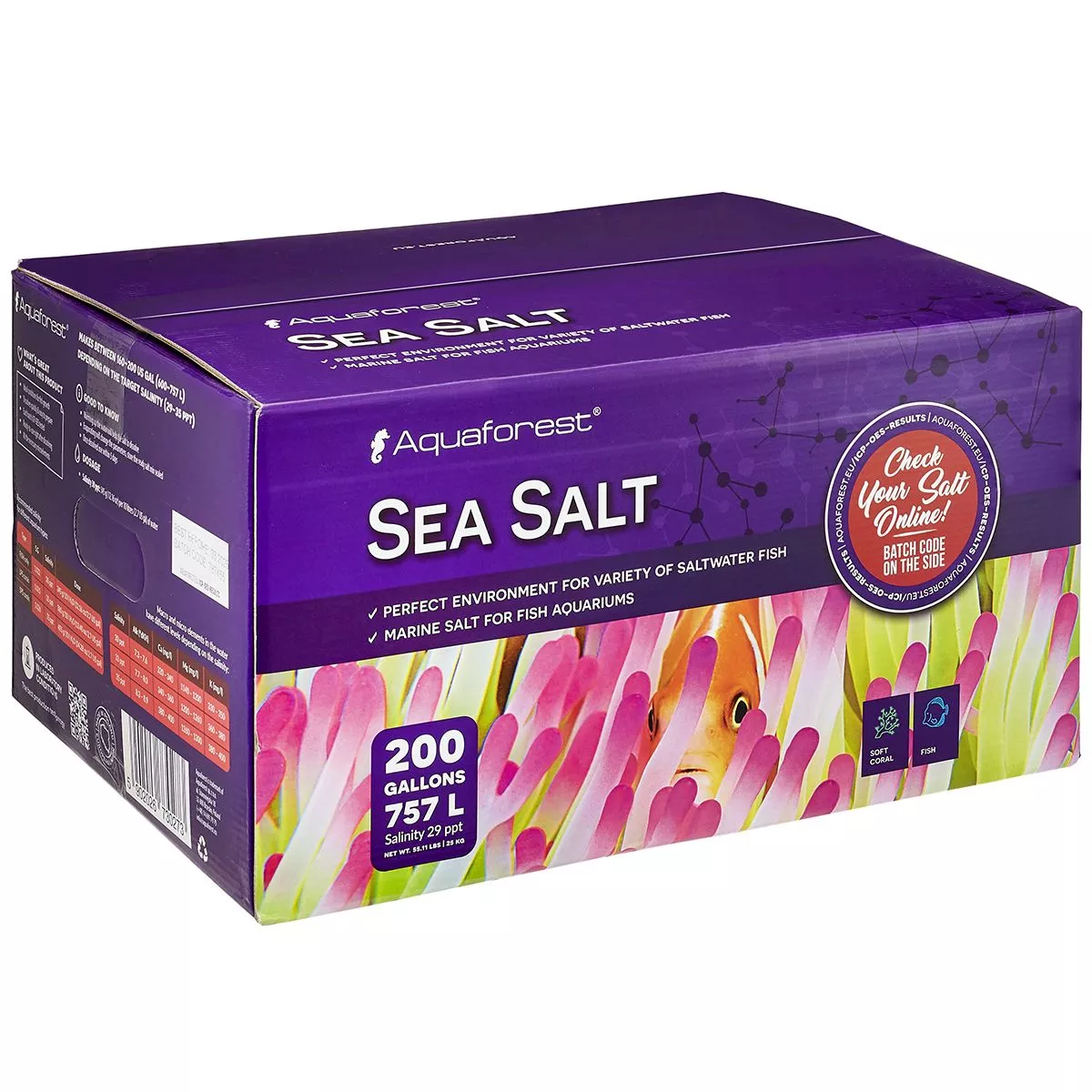 Aquaforest Sea Salt Mix - 5kg Box for 200 Gallons of Salty Fun!
