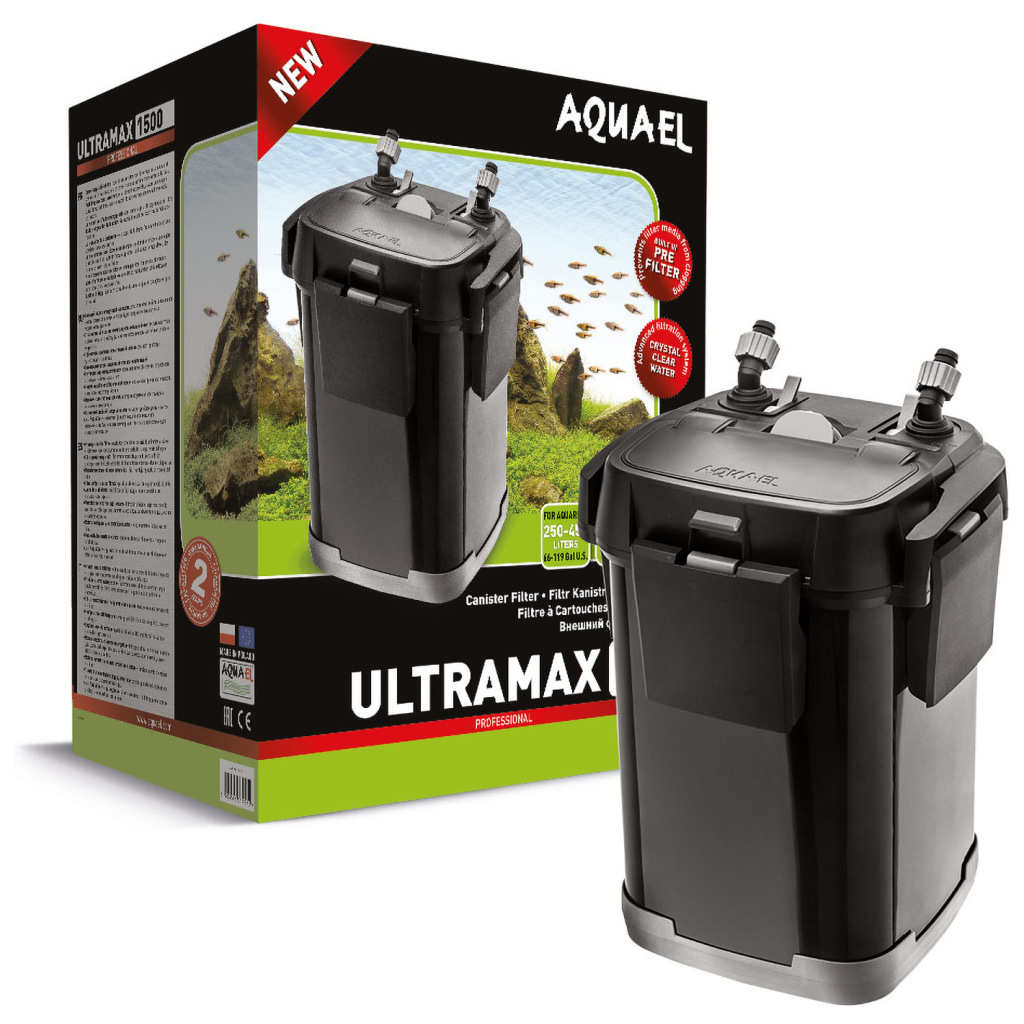Aquael Ultra Max 1500 Canister Filter - Fresh & Salty