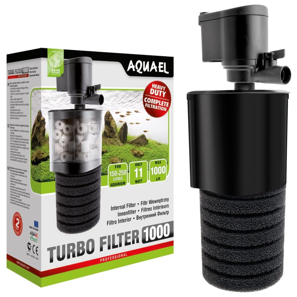 Aquael Turbo Filter 1000 - 265 GPH | Aquarium Pumps