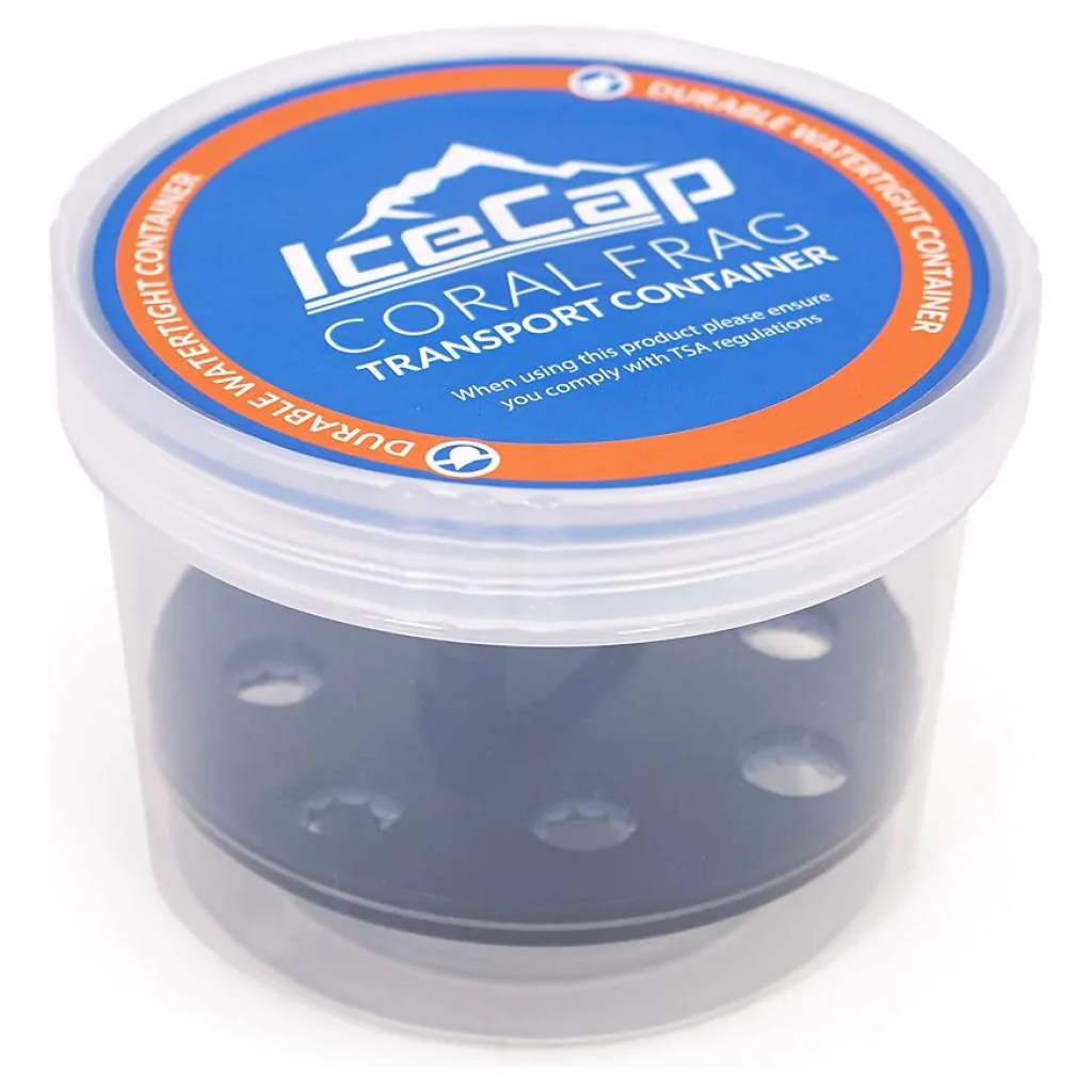 Ice Cap Coral Frag Transport Container - 8 Holes | Fragging Tools