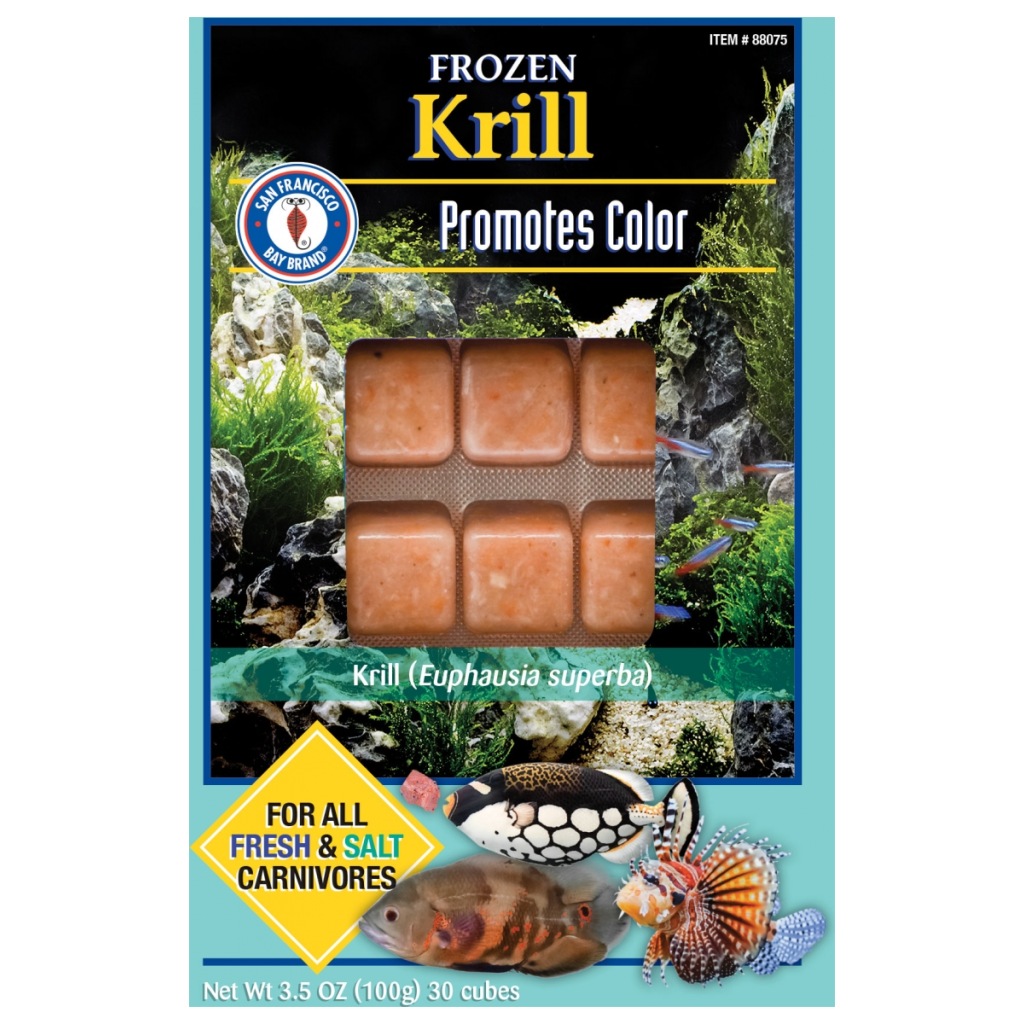 Krill Color Enhancer Cubes - 100g | Fresh & Salty Fish Treats