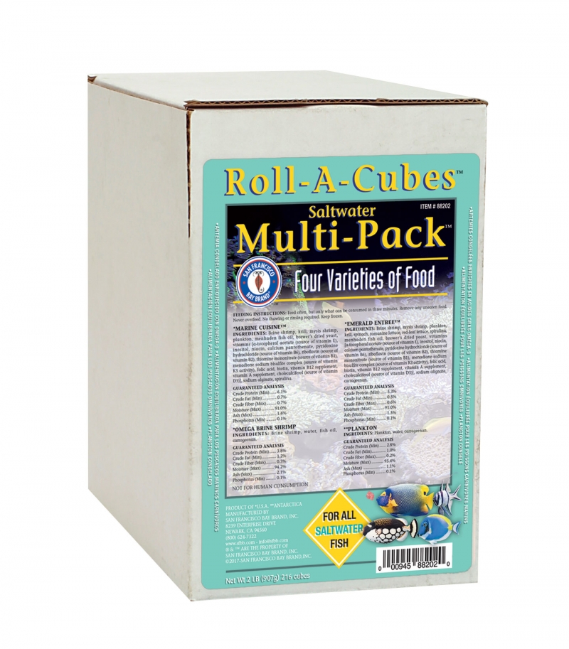 Saltwater Multi-Pack Roll-a-Cube - 2 lbs | Aquatic Treats