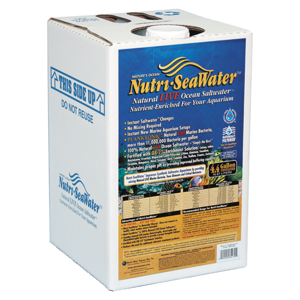 Nutri-Seawater Salt Mix - 4.4 gal | Perfect for Fresh & Salty Aquariums