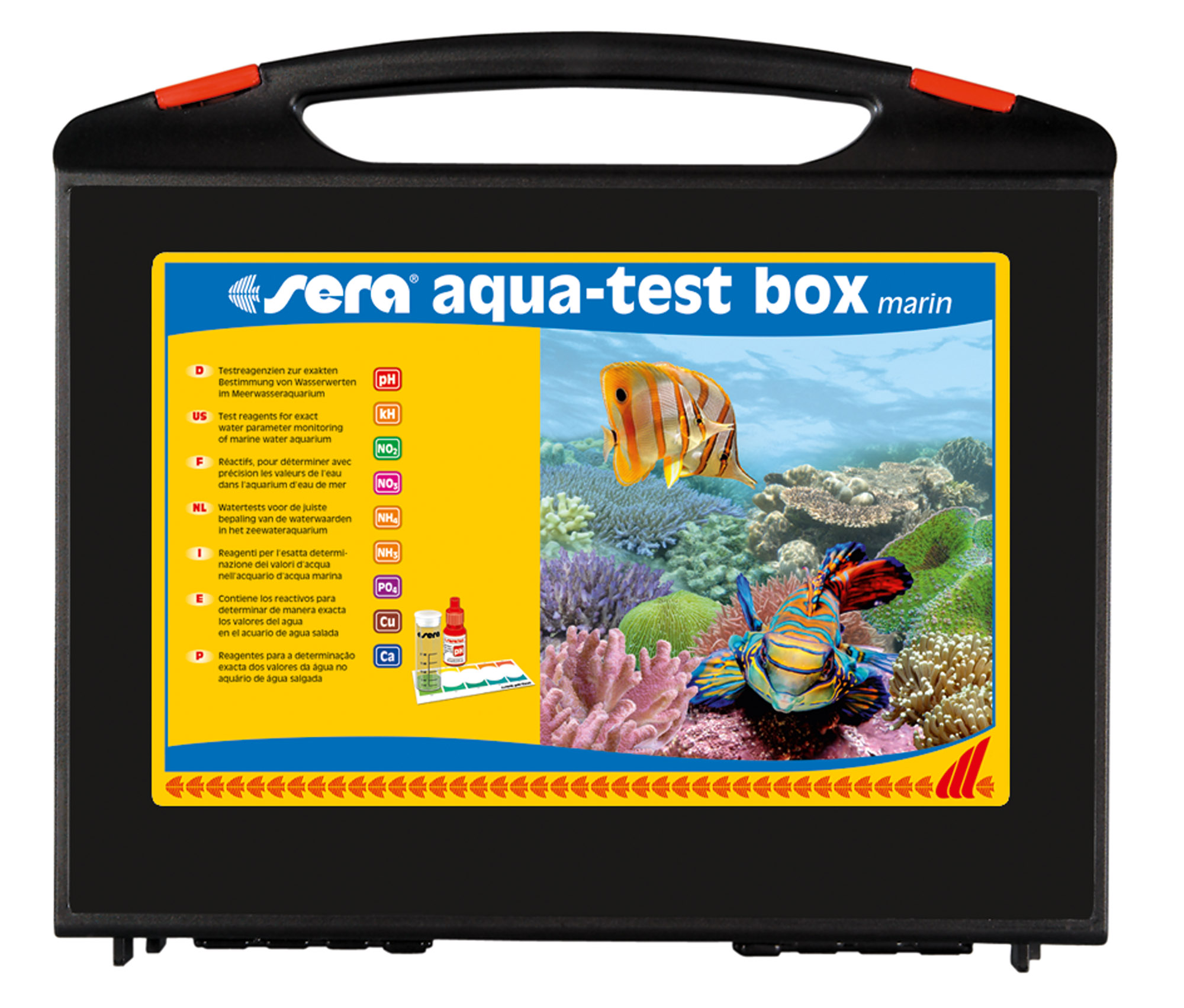 Marine Test Kits - Aqua-Test Box (+Ca) | Salty Aquarium Supplies