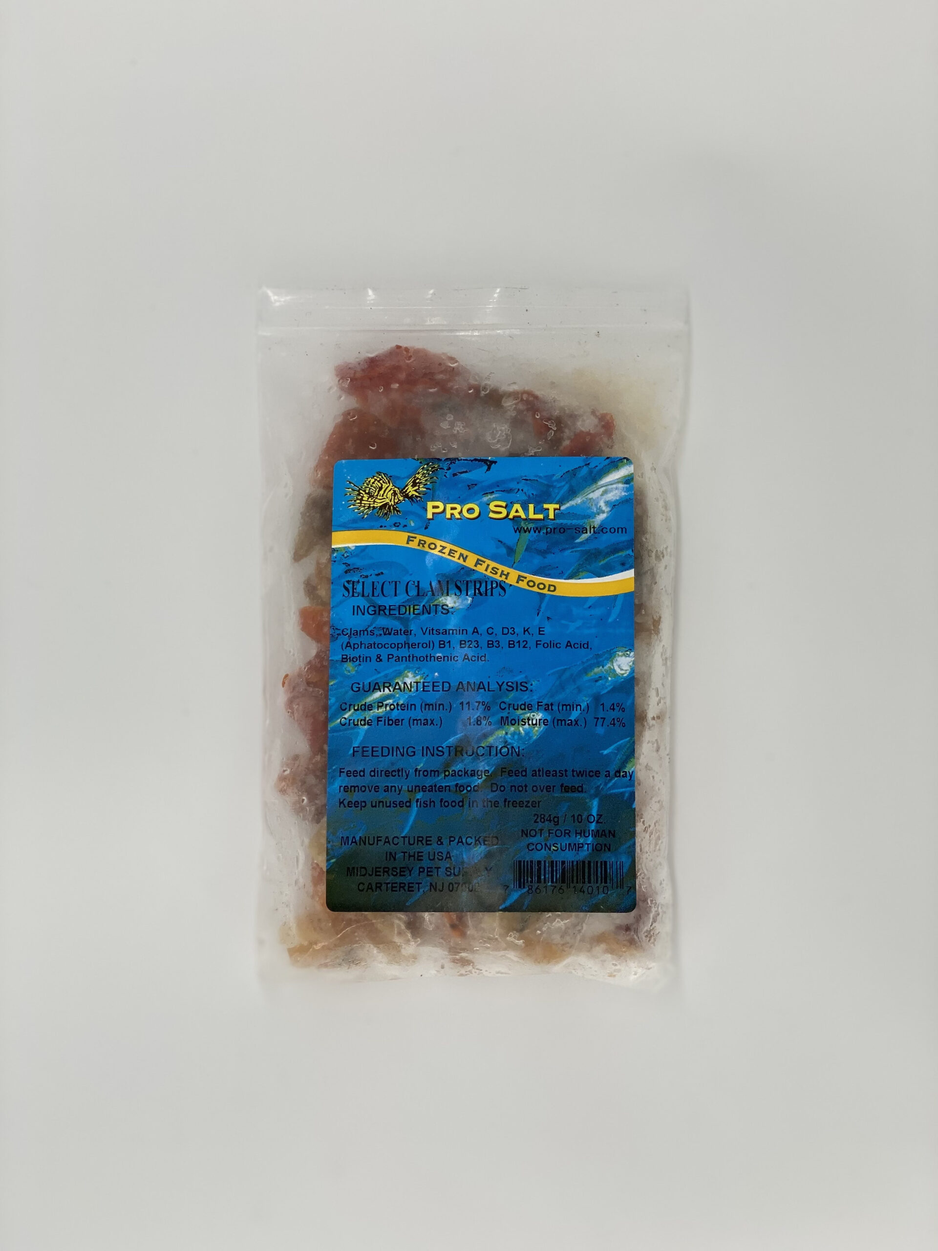 Pro Salt Clam Strips - 10oz Tub | Salty Seafood Treats for Fish