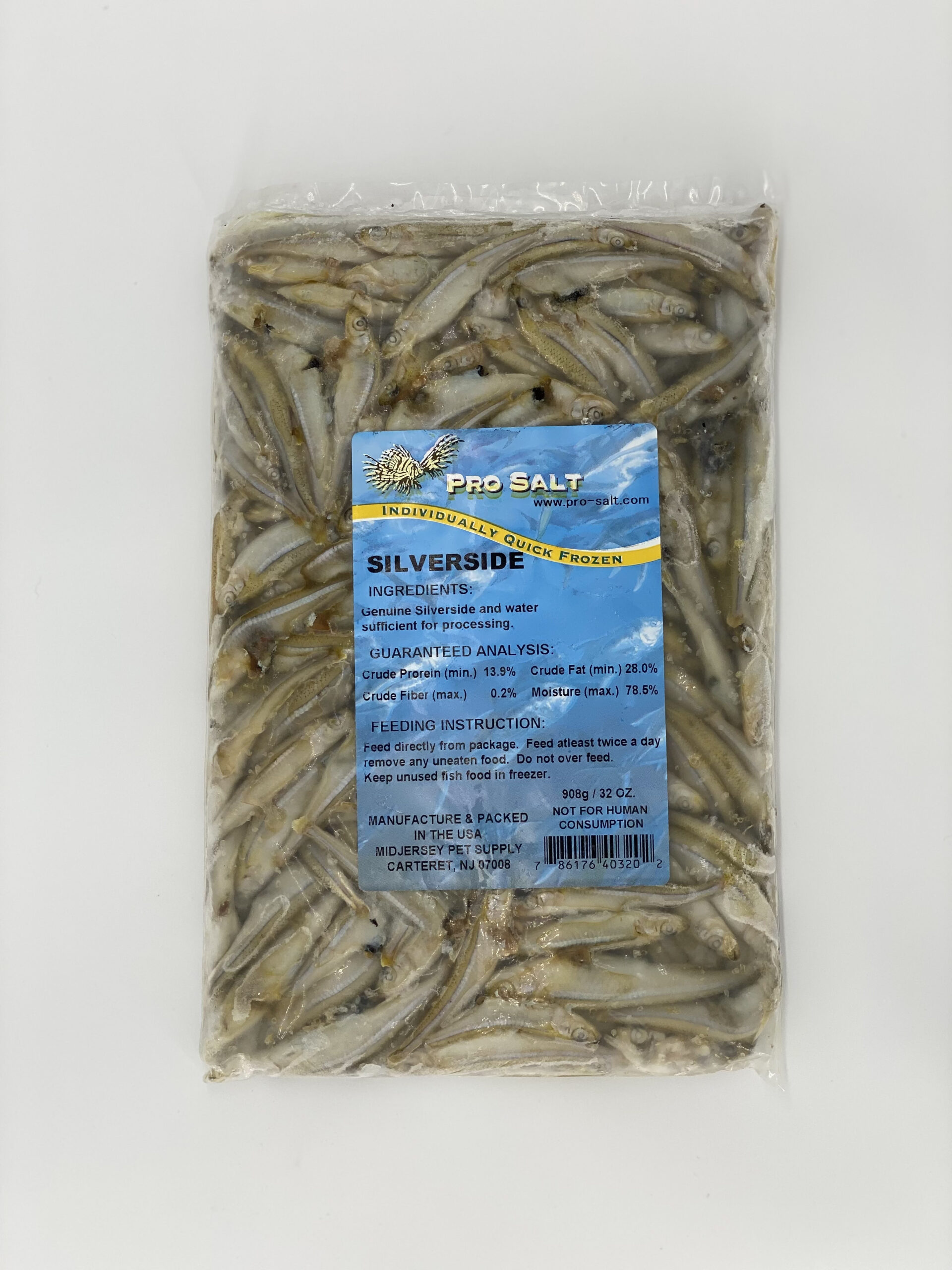 Flat Pack Silversides - 4oz | Tasty Treats for Fresh & Salty Fish