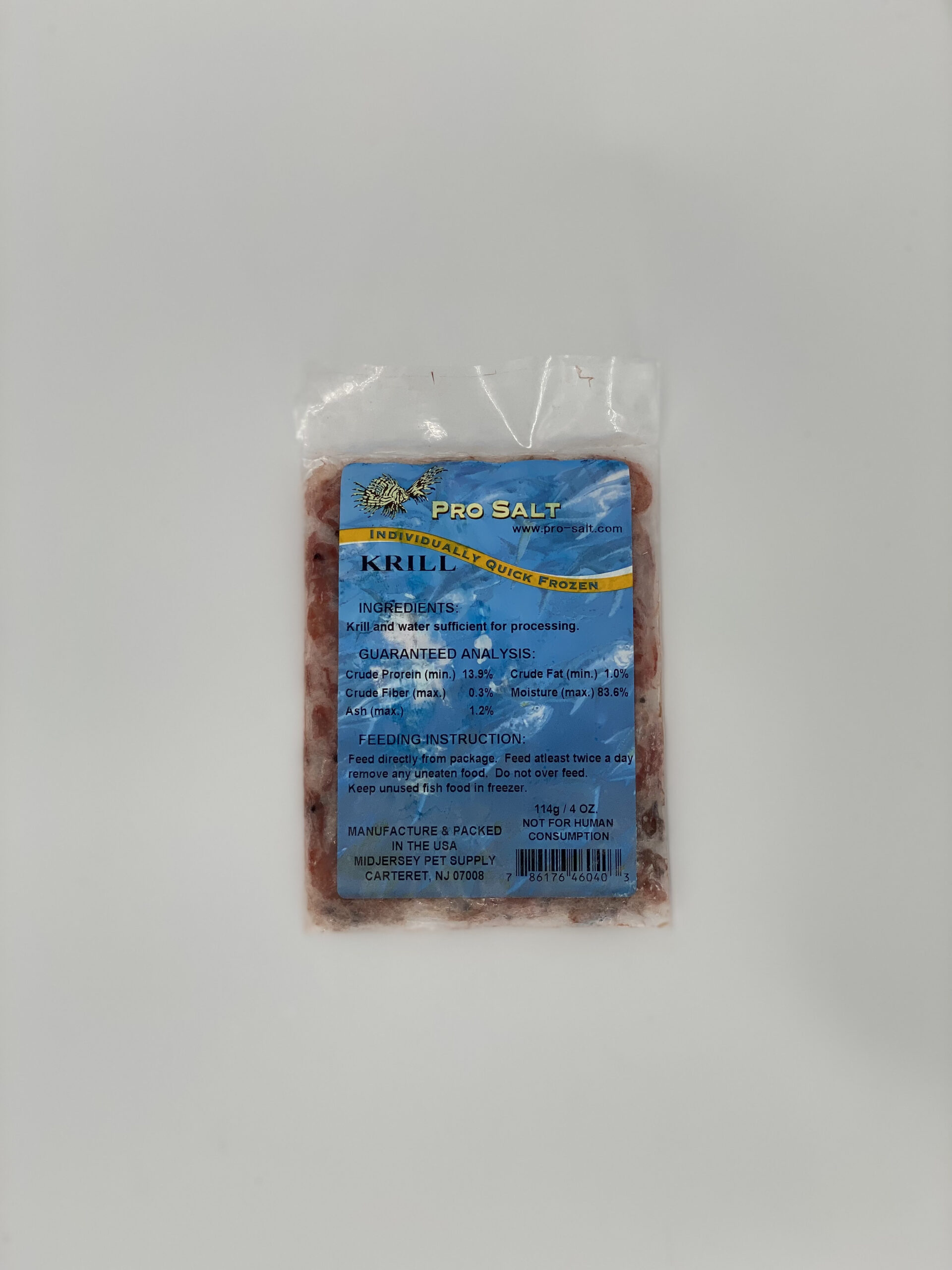 Premium Krill Flat Pack 4 oz | Fresh & Salty Aquarium Treats