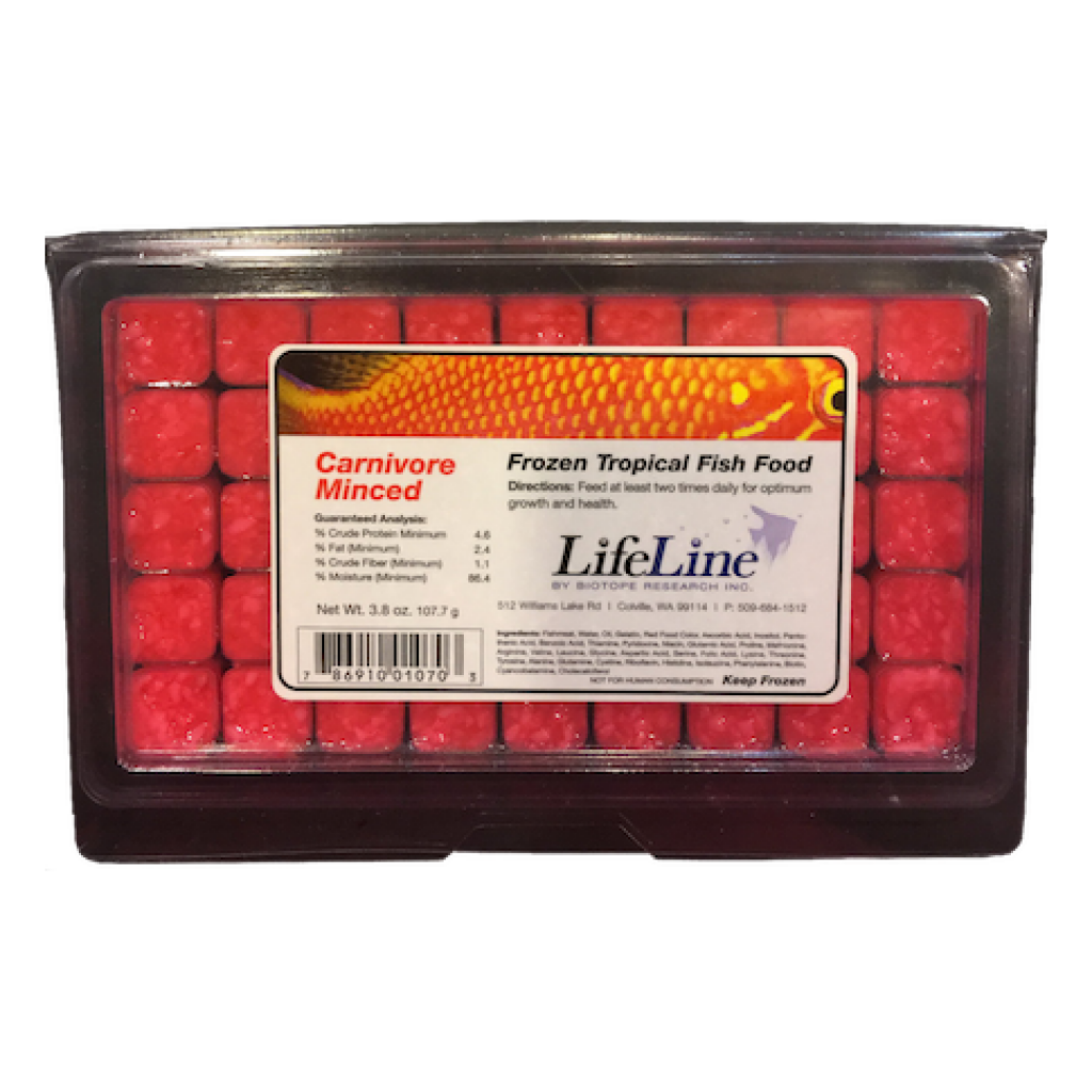 Lifeline Carnivore Cubes - 3.8 oz | Premium Frozen Fish Food