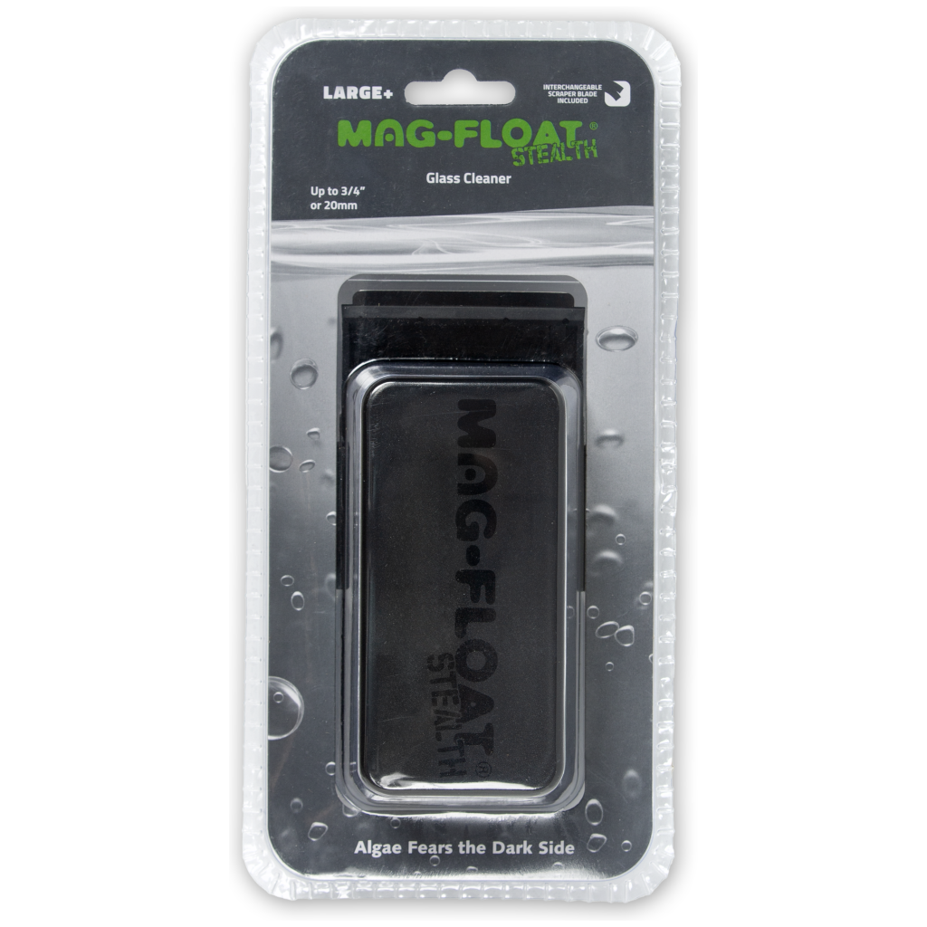 Mag-Float Stealth Large+ Cleaner | Easy Fresh & Salty Aquarium Care