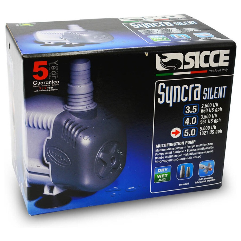 Experience ultimate flow with the Sicce Syncra Silent 5.0 Pump—1321 GPH ...