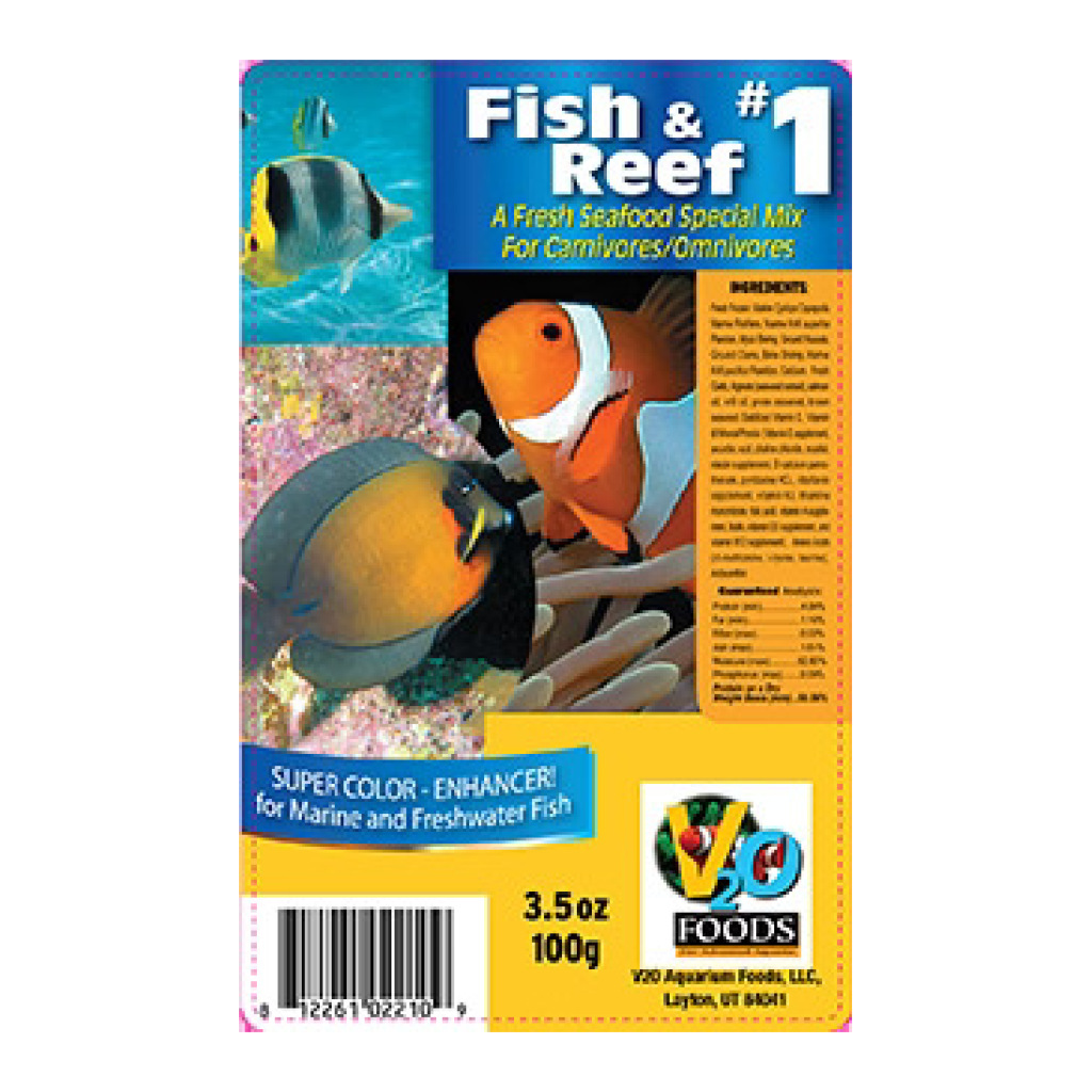 V2O Fish & Reef Bulk Cubes - 1 lb | Nutritious Frozen Food