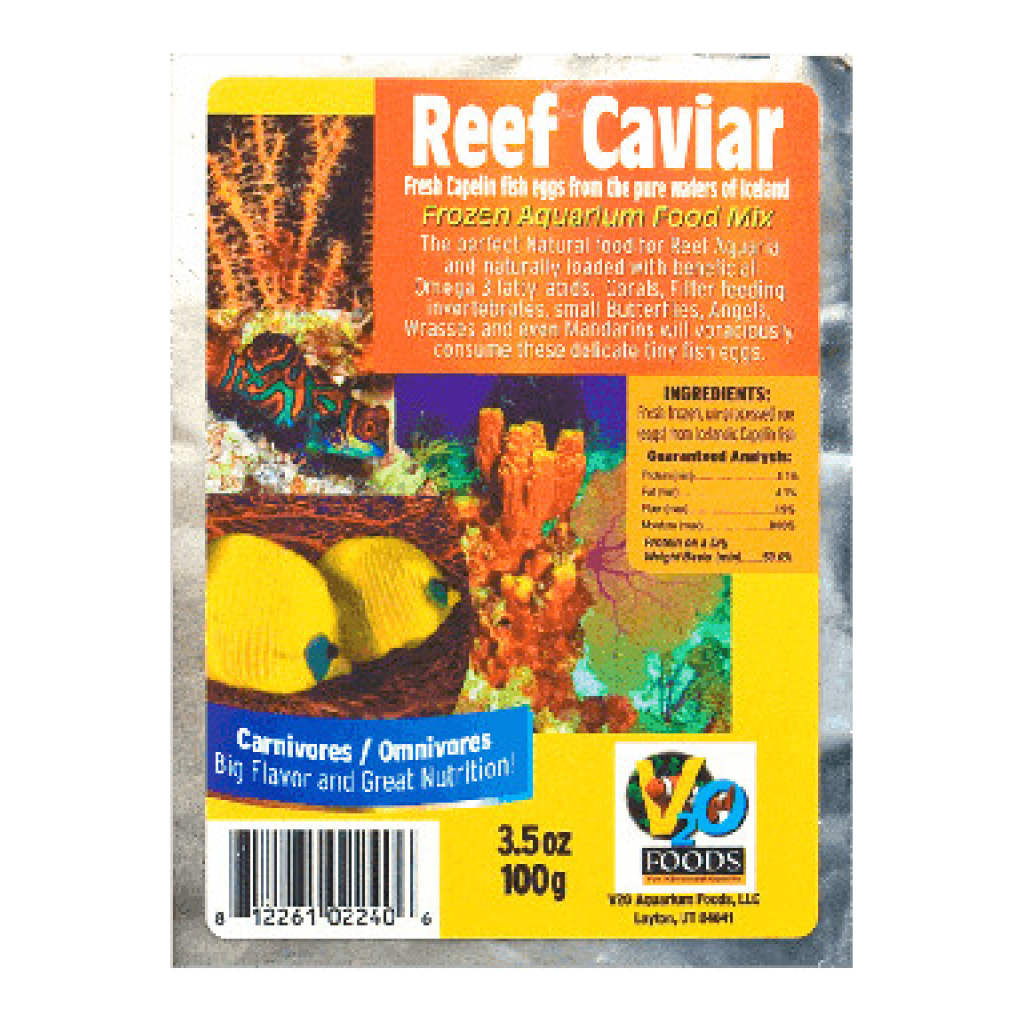 V2O Reef Caviar Cubes - 100g | Fresh & Salty Snacks for Fish