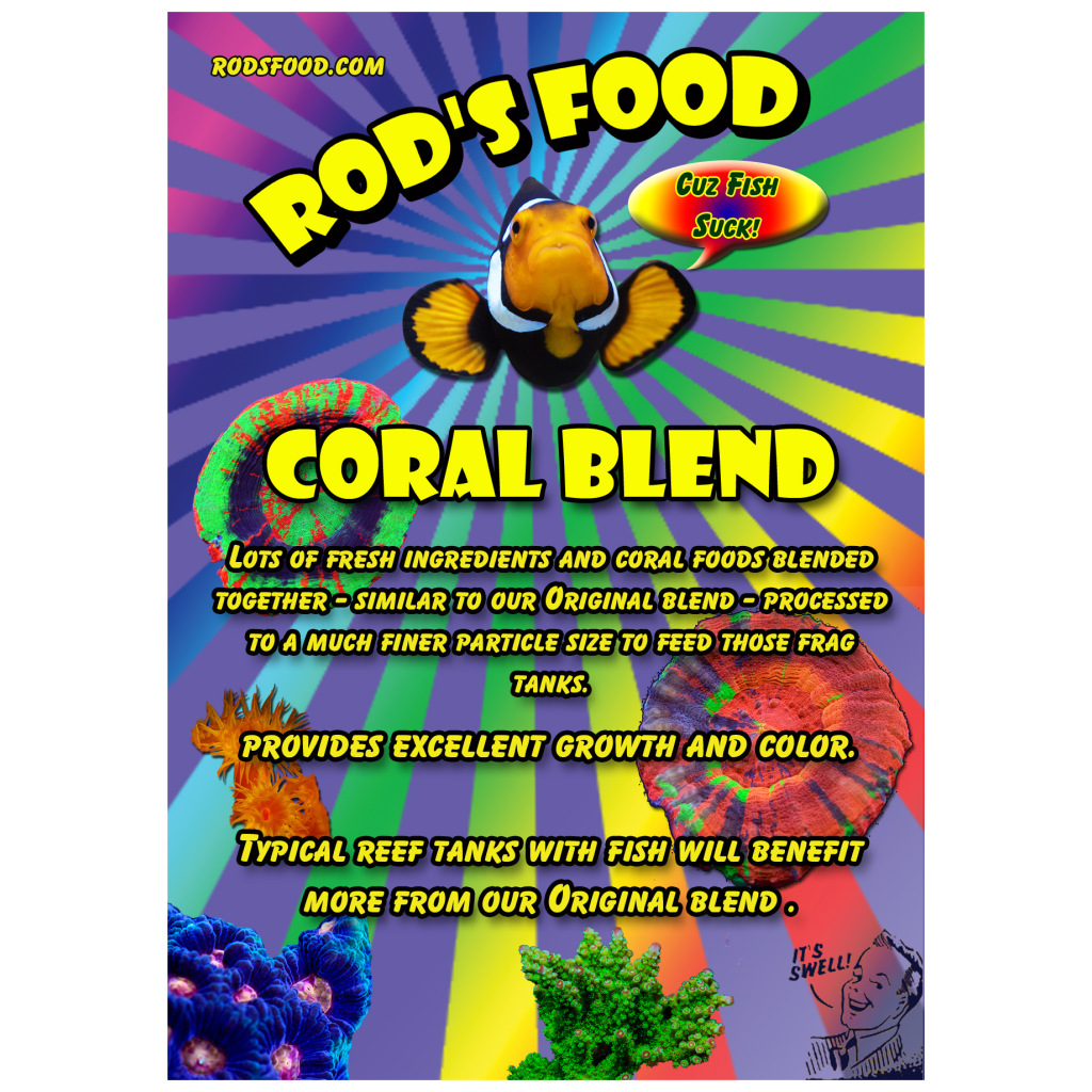 Coral Blend 2 oz | Reef-Safe Frozen Food for Fresh & Salty Aquariums