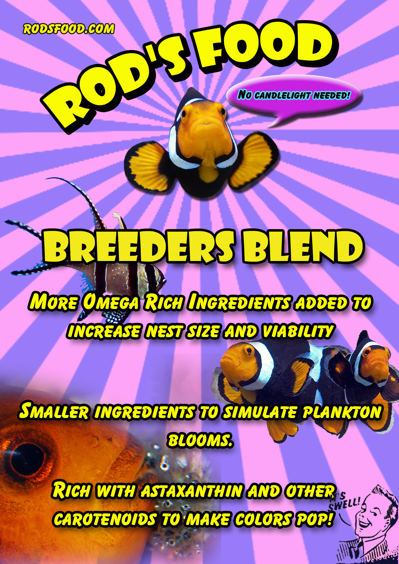 Rod's Food Breeders Blend - 6 oz | Premium Frozen Fish Food