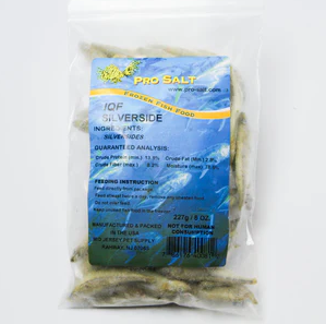 IQF Silversides 10 oz | Pro Frozen Food for Fresh & Salty Tanks