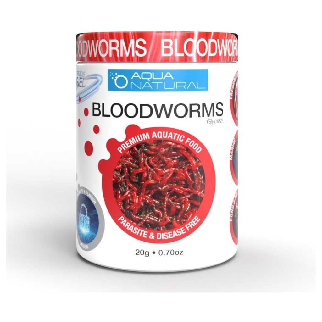 Pisces - FD Bloodworms - 0.70 oz | Gulfstream Aquarium Supplies
